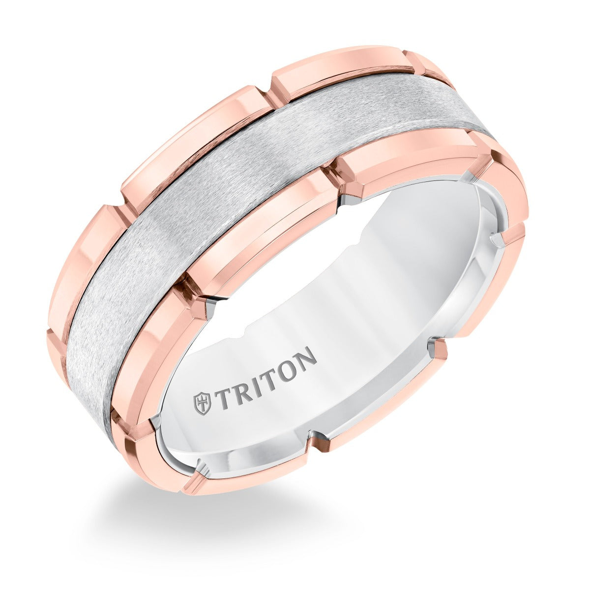 Triton Gents 8mm Rose Tungsten Carbide Bright Rims 11-5252RHC-G.00 ...