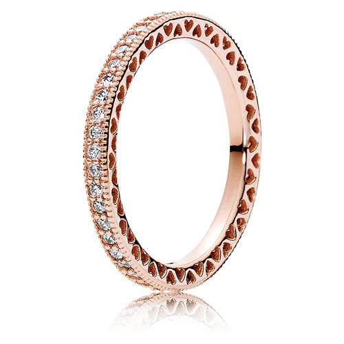 Rose Hearts of Pandora Ring 180963CZ – Hannoush Jewelers