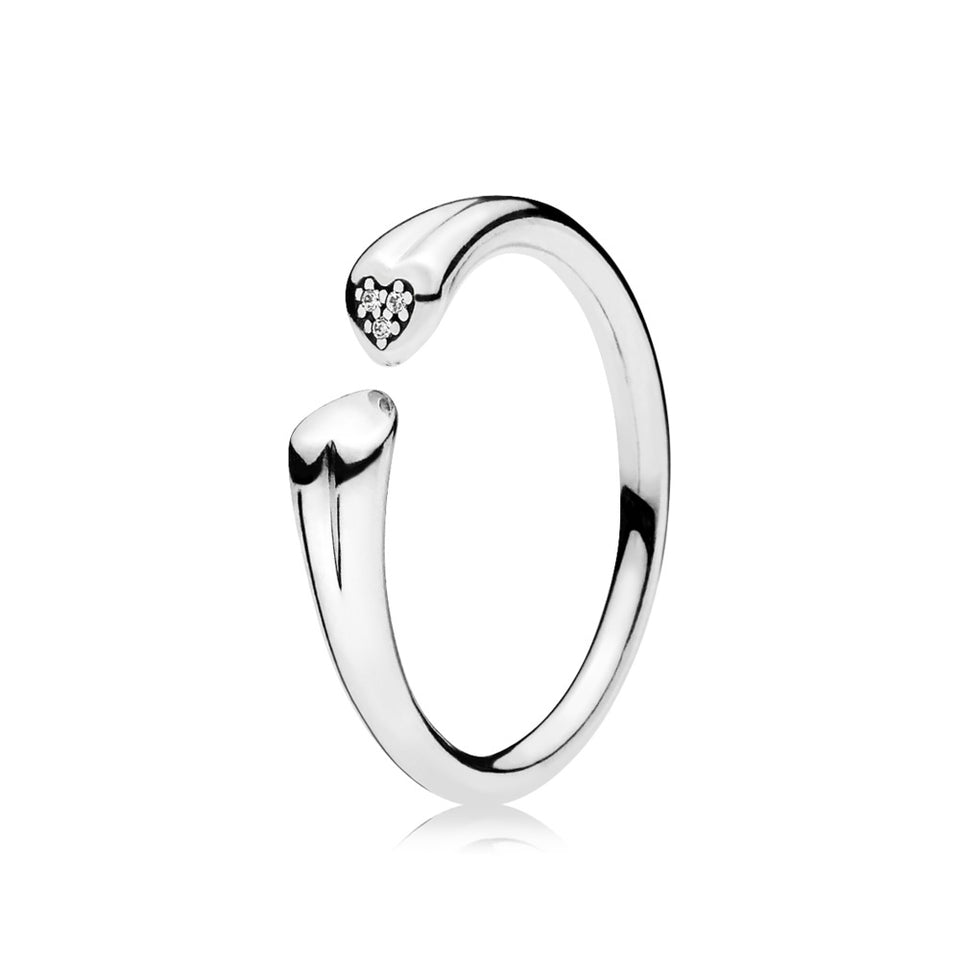 Pandora Two Hearts Ring Clear CZ 196572CZ – Hannoush Jewelers