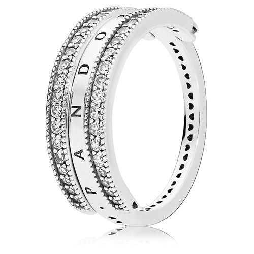 Flipping Hearts of Pandora Ring 197404CZ – Hannoush Jewelers