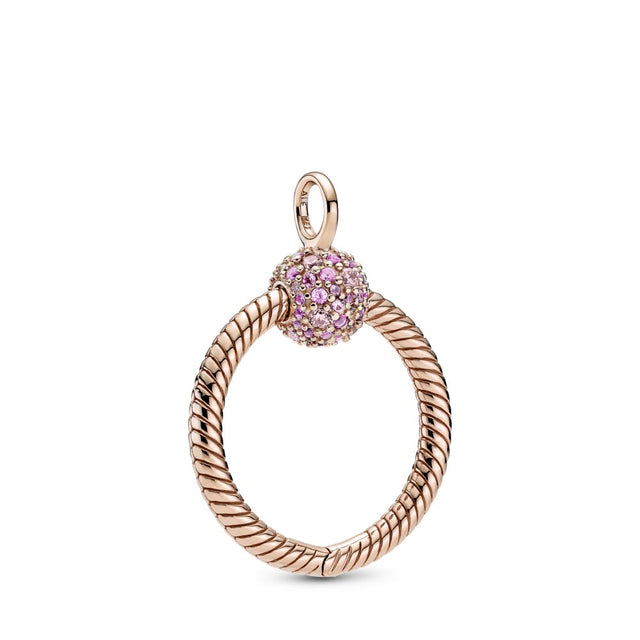 Pandora Moments Small Pavé O Pendant - Rose 389097C01 – Hannoush Jewelers