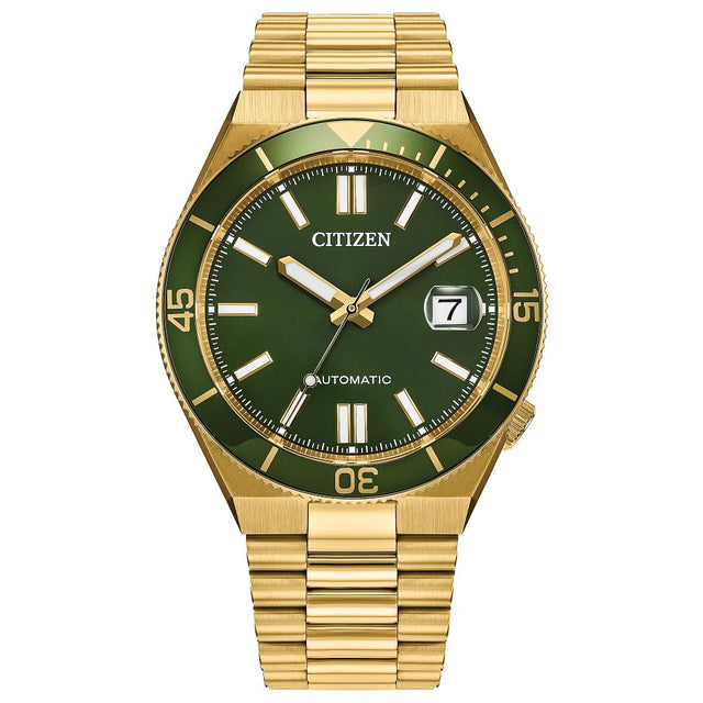 Tsuyosa Shore Green Dial Watch in Gold Tone | Hannoush – Hannoush Jewelers