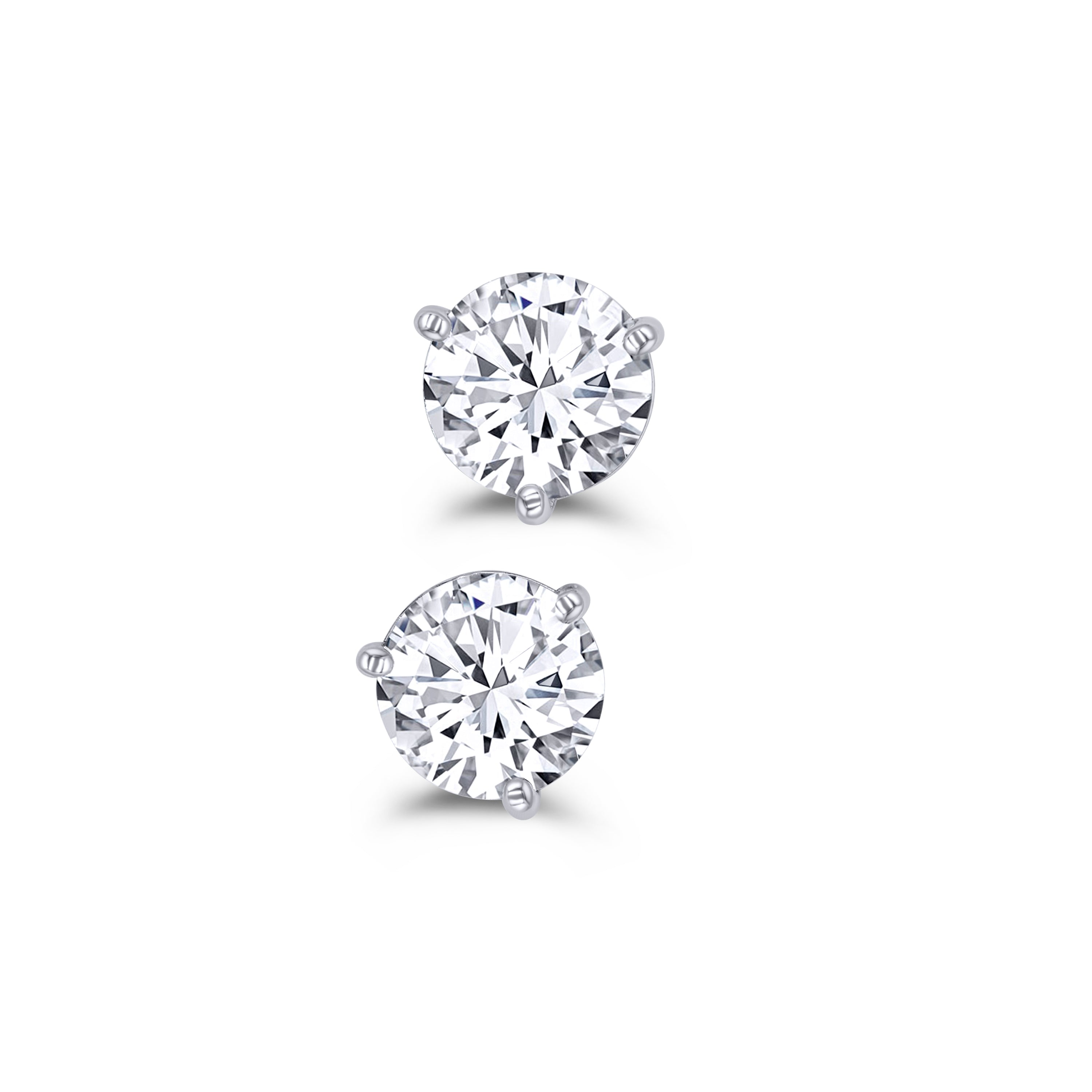 14K White Gold Diamond Martini Earrings DESR9446 – Hannoush Jewelers