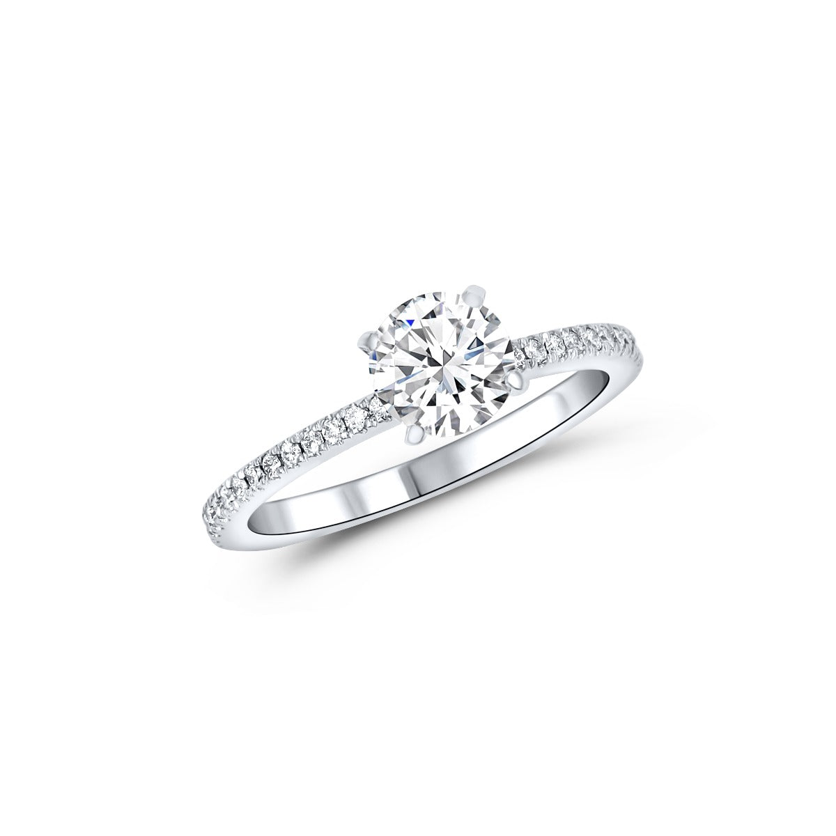 Lab Grown Round Diamond Engagement Ring – Hannoush Jewelers