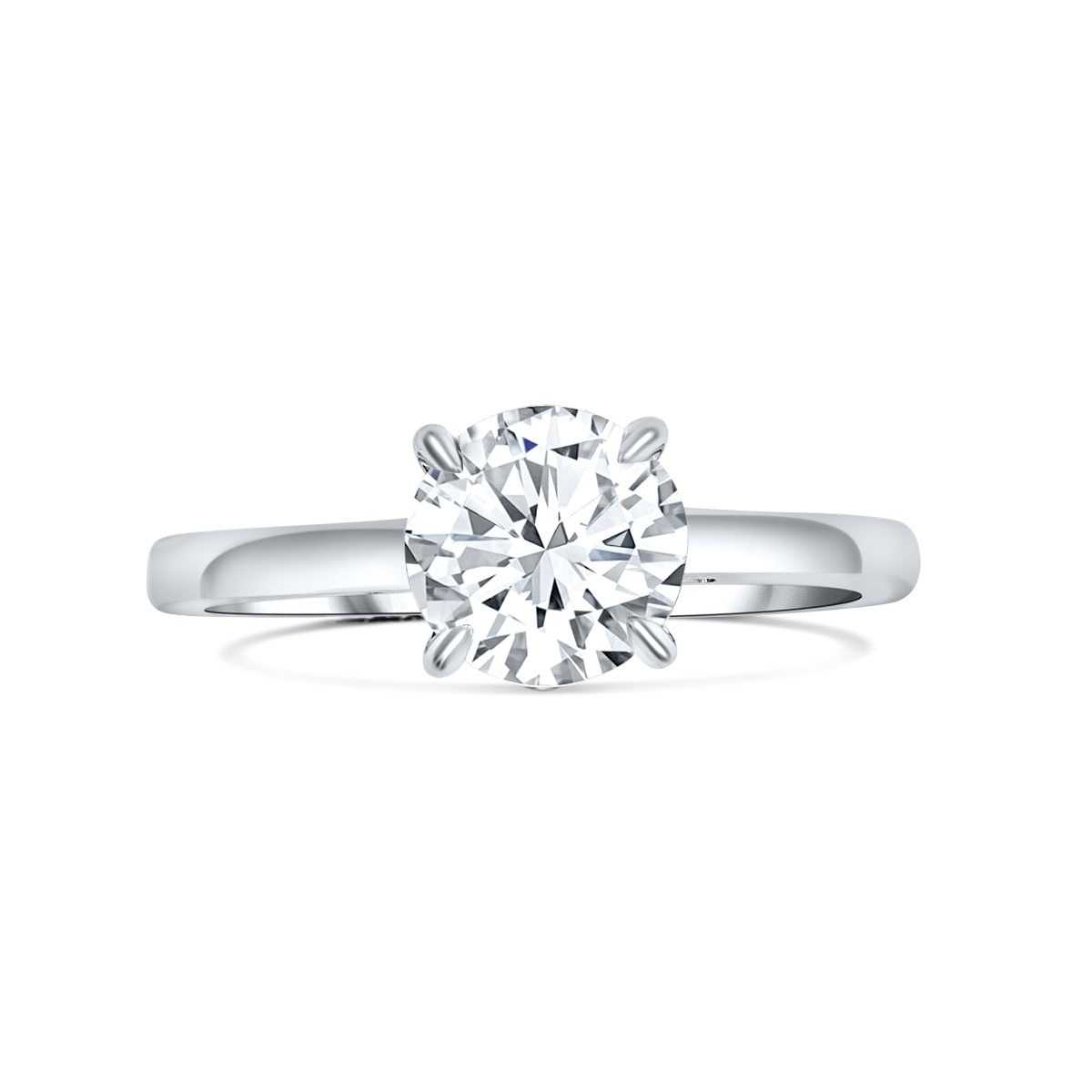 Round Lab Grown Diamond Engagement Ring – Hannoush Jewelers