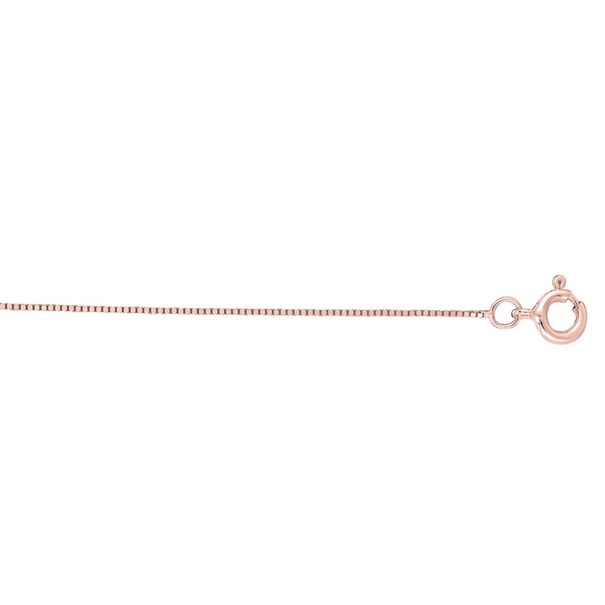 14k Rose Gold 16 Inch Classic Box Chain – Hannoush Jewelers